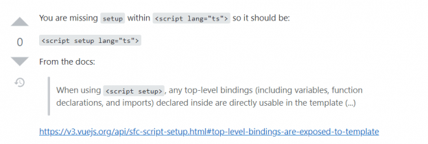 Vscode Vue3script Setuptsvitevolar模板变量报错：找不到名称 北鱼it 